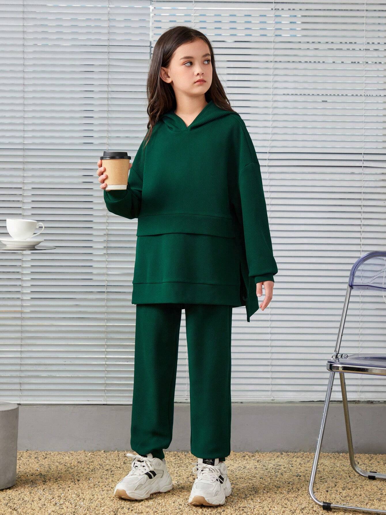 Tween Girl Drop Shoulder Hoodie & Sweatpants – Mummy & Mee