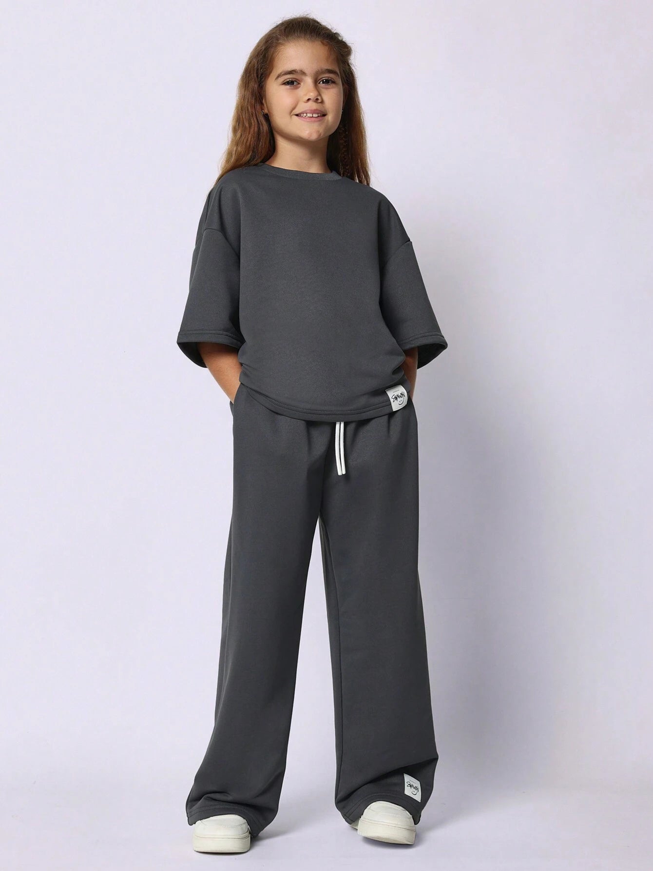 Tween Girls Oversized Fit Tee With Joggers 2 Piece Set – Mummy & Mee